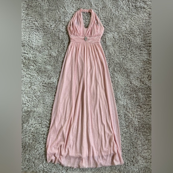 Ruby Rox | Dresses | Blush Pink Dress With Sparkly Sheer Overlay | Poshmark